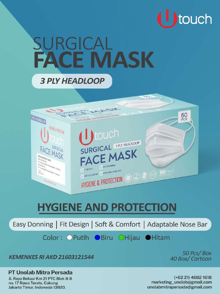 Brosur UTOUCH Surgical Face Mask Headloop | PDF
