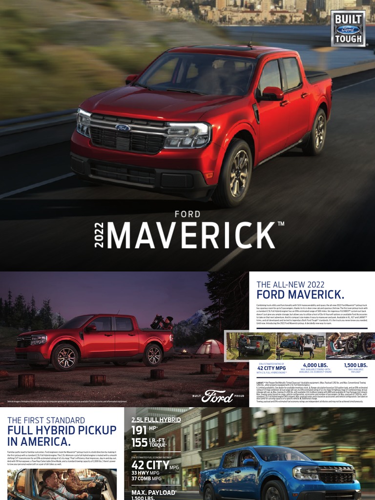 2022 Ford Maverick Brochure | PDF | Fuel Economy In Automobiles ...