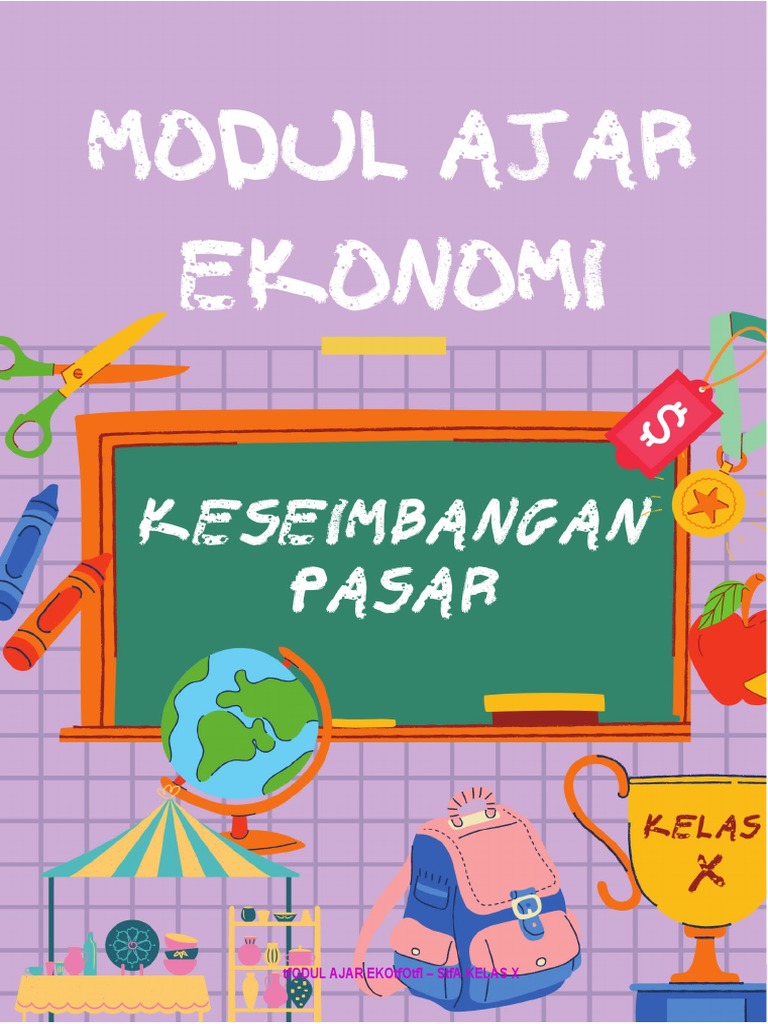 Modul Ajar Ekonomi Kelas X Keseimbangan Pasar (Katarina) | PDF