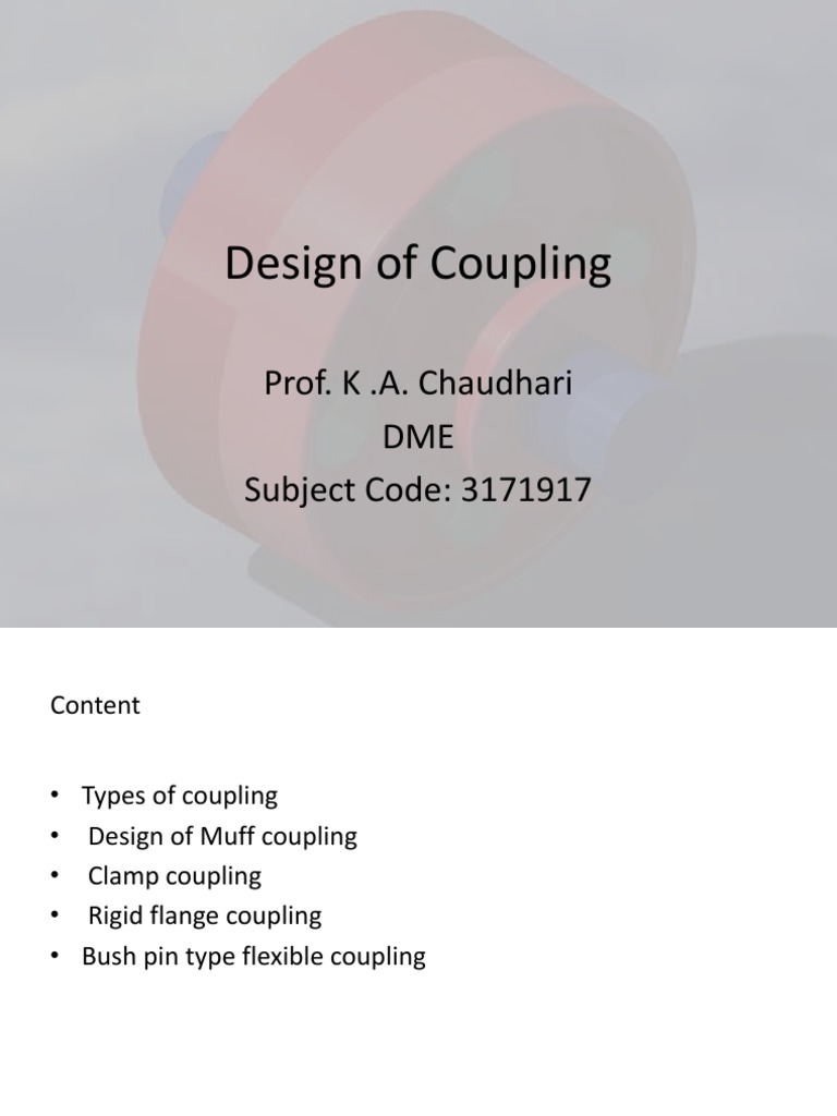 Design of Coupling | Download Free PDF | Mechanics | Mechanical Engineering