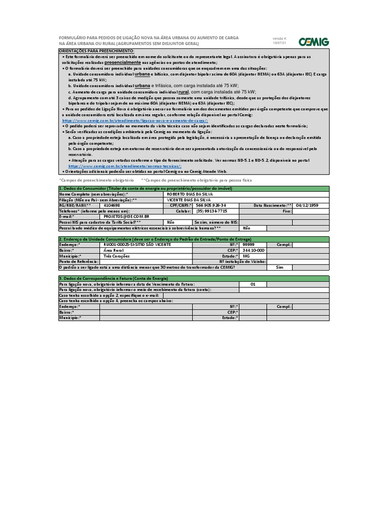 ANEXO 6 - Formulario Aum-Carga Roberto Dias | PDF | Potência (Física ...