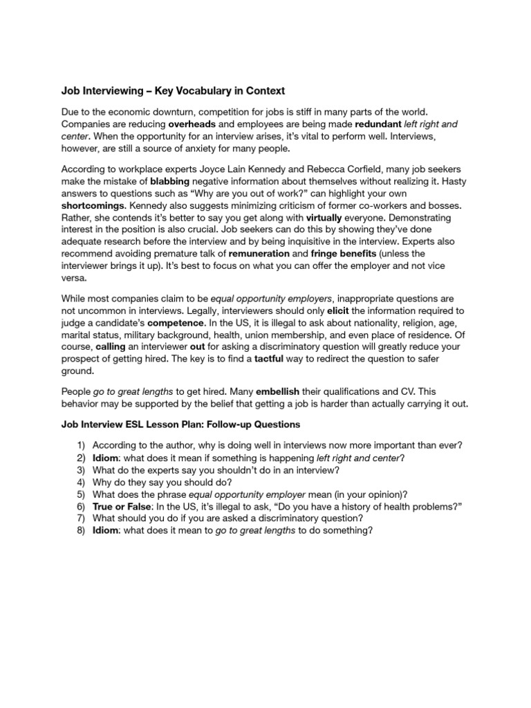 Business Vocabulary Practice | PDF