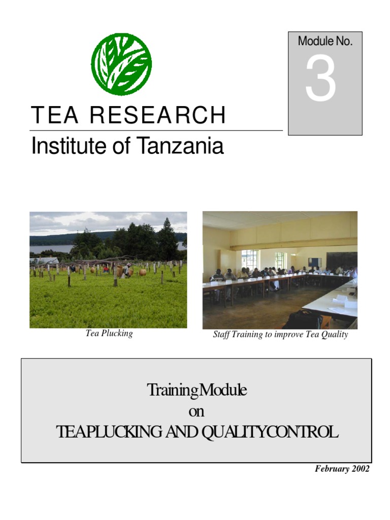 Tea Research - Harvester - Module No. 3 PLUCKING | PDF | Leaf | Photosynthesis