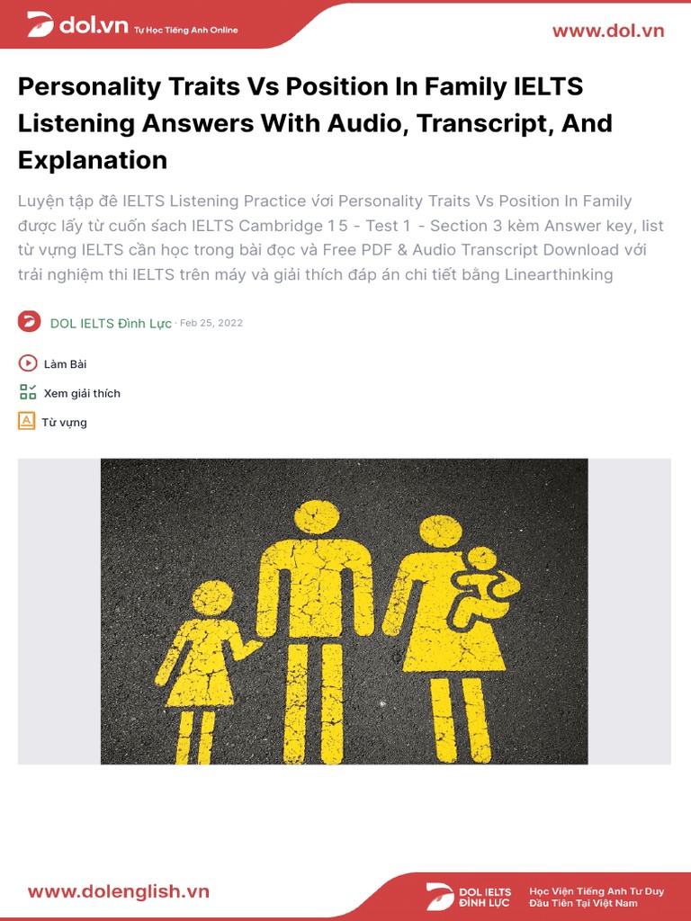 Personality Traits Vs Position in Family | PDF | Sibling | Cognition