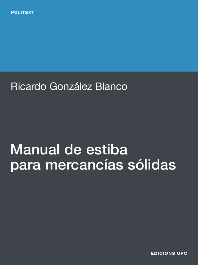Manual de Estiba para Mercancías Sólidas | PDF | Conocimiento | Transporte