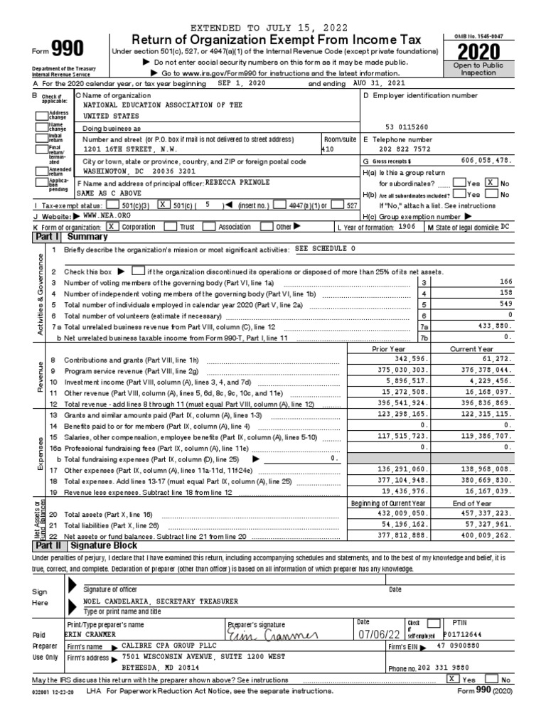 National Education Association's (NEA) Tax Forms | PDF | Irs Tax Forms ...