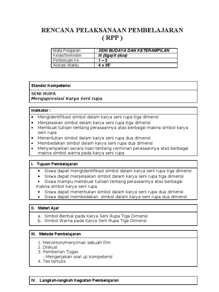 RPP SBK 3 SMTR 2 | PDF