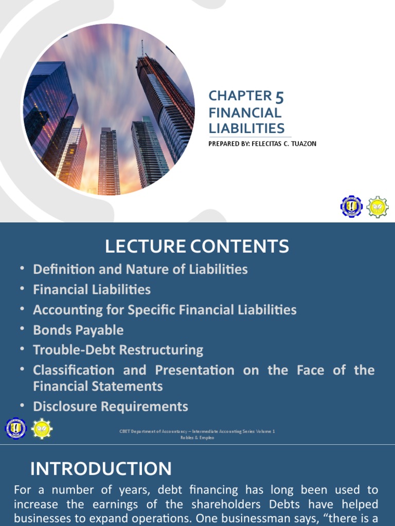 Intermediate Accounting Volume 1 Chapter 5 | PDF | Accounts Payable ...