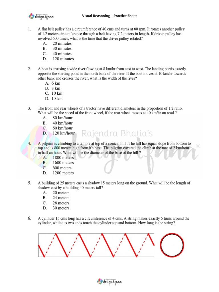 Mathematical Reasoning - Practice Sheet | PDF | Belt (Mechanical ...