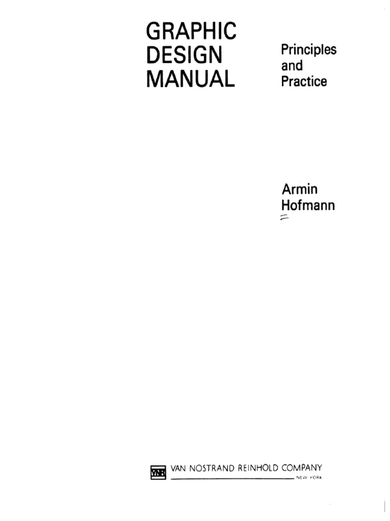 HOFMANN, Armin. Graphic Design Manual - Principles and Practice (1965) | PDF