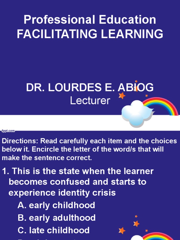 Facilitating Learning | PDF | Learning | Metacognition