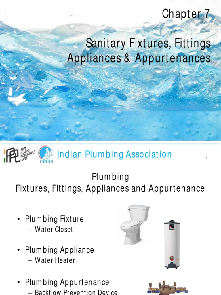 Sanitary Fixtures Fittings Appliances & Appurtenances 21 Nov | PDF ...