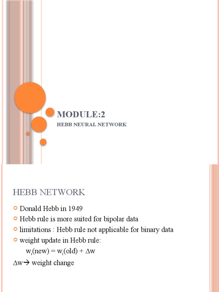 Hebb Neural Network Learning The And Xor Functions And Implementing Pattern Classification 6678