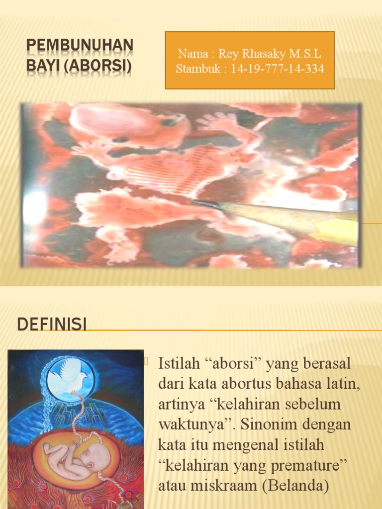 Aborsi Forensik PPT Sky Lesnusa | PDF