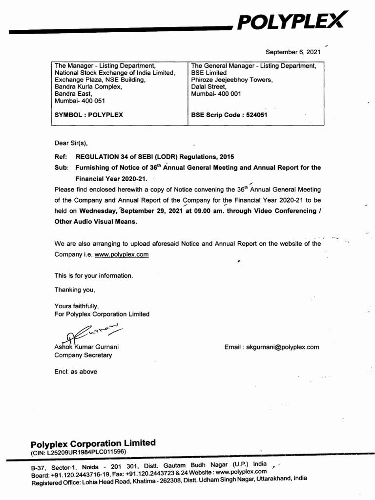 Polyplex AR 2021 | PDF | Dividend | Tax Treaty