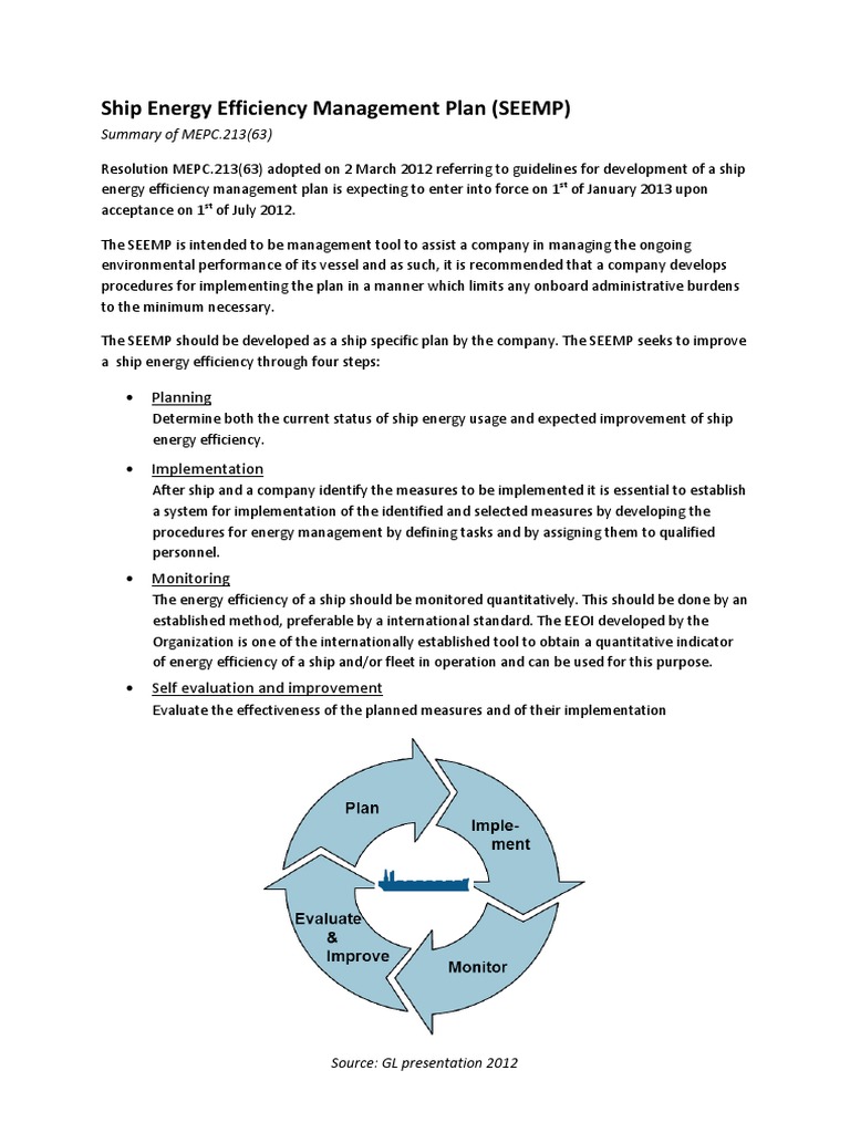 Ship Energy Efficiency Management Plan | PDF | Marine Propulsion | Ships