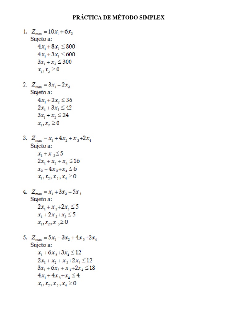 Práctica de Método Simplex (Max.) | PDF | Business | Kilogramo