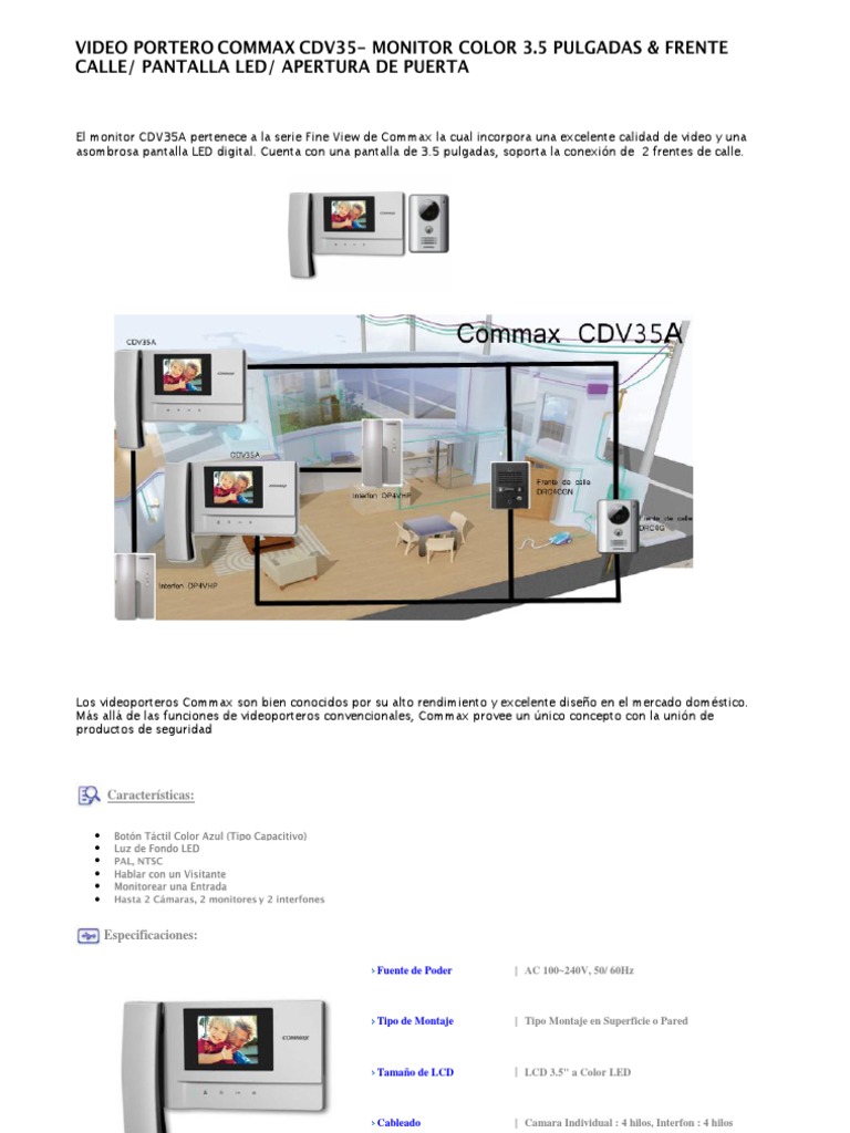 Ficha Tecnica Intercomunicadores | PDF