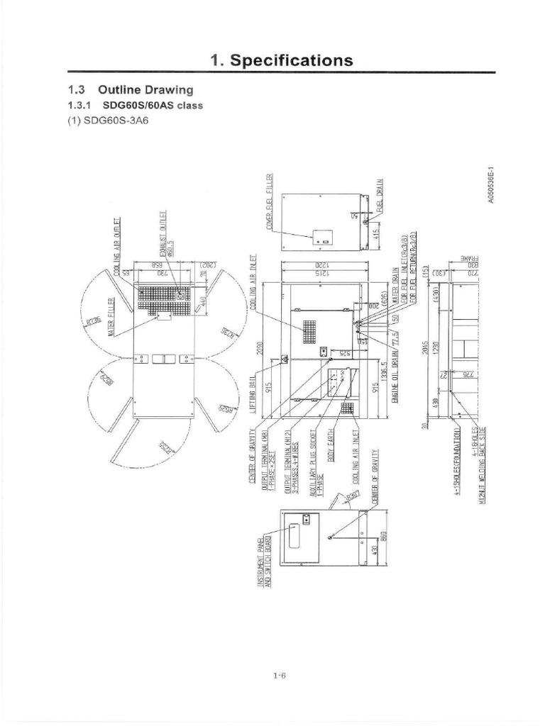 Airman SDG60S-3A6 Drawing | PDF