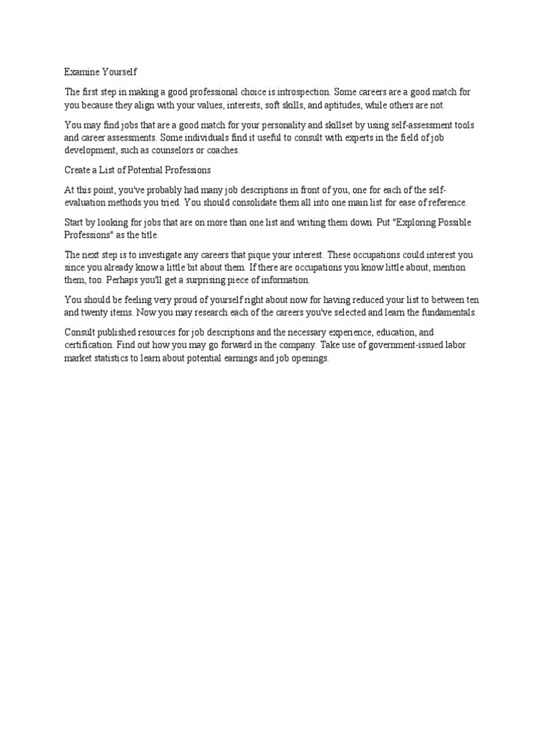 Examining Yourself | PDF