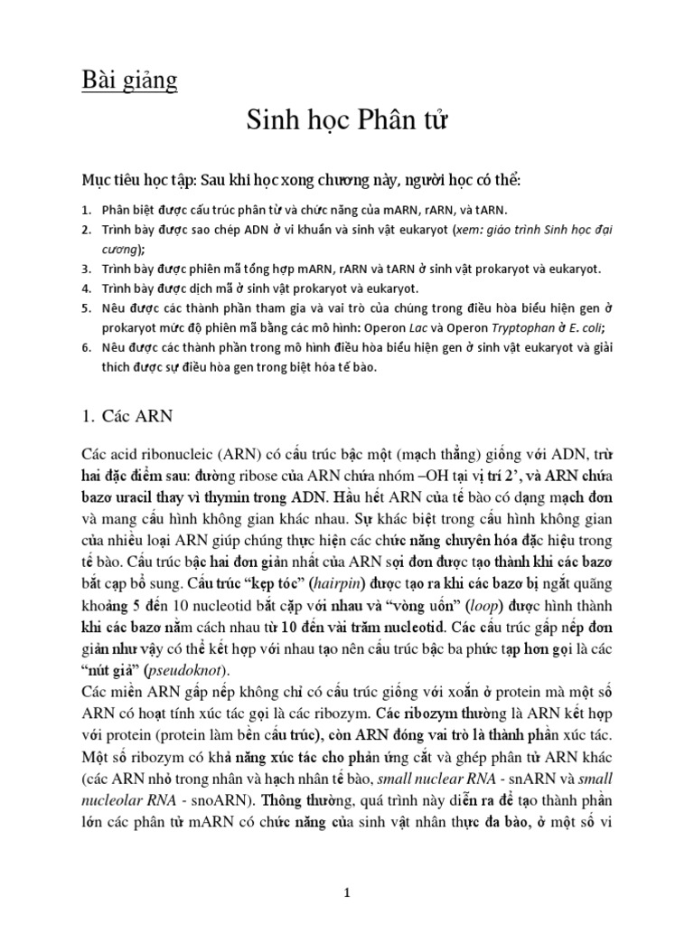 Chương 4. Bài giảng SHPT | PDF