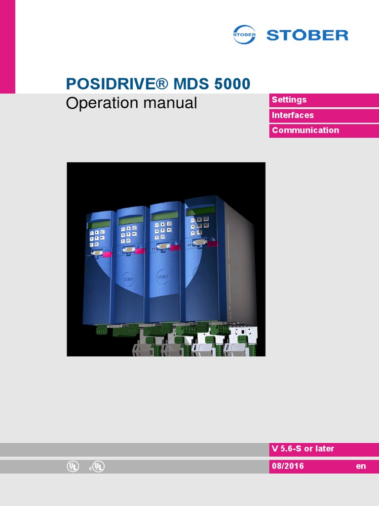 Posidrive® Mds 5000: Operation Manual | PDF | Electric Motor | Power ...