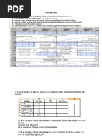 Exercițiu Ecdl - Excel | PDF