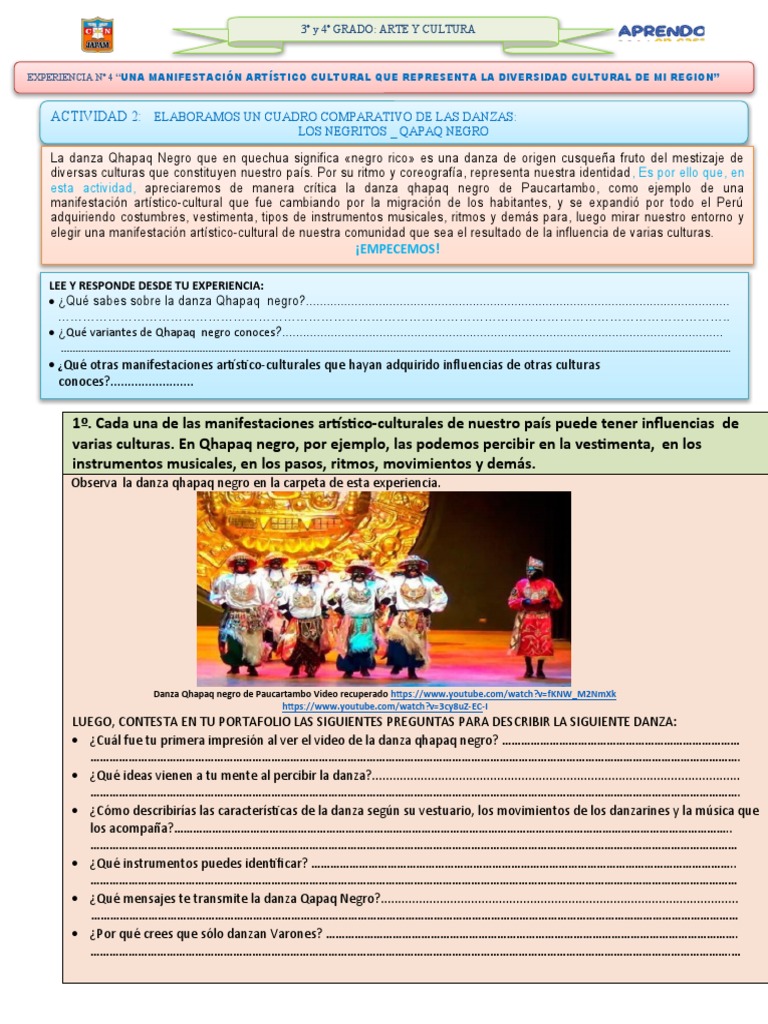Actv 2 - Negritos - Qapaq Negro | PDF | Bailes | Esclavitud