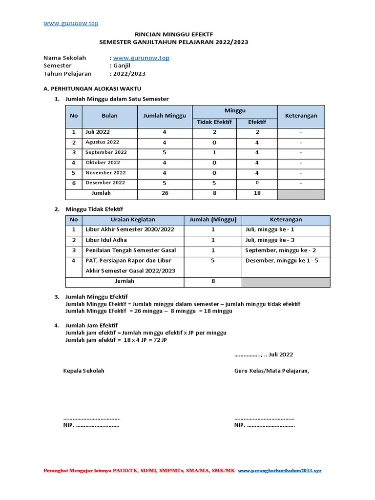 Rincian Minggu Efektif Semester 1 WWW - Gurunow.top | PDF Rincian Minggu Efektif Semester 1 WWW - Gurunow.top | PDF