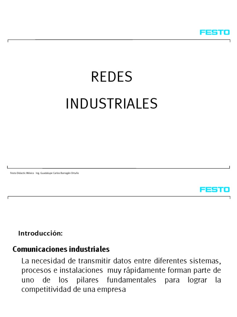 Curso Redes para Festo - Mod | PDF | Topología de la red | Red de ...