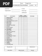 Form Inspeksi Compressor | PDF