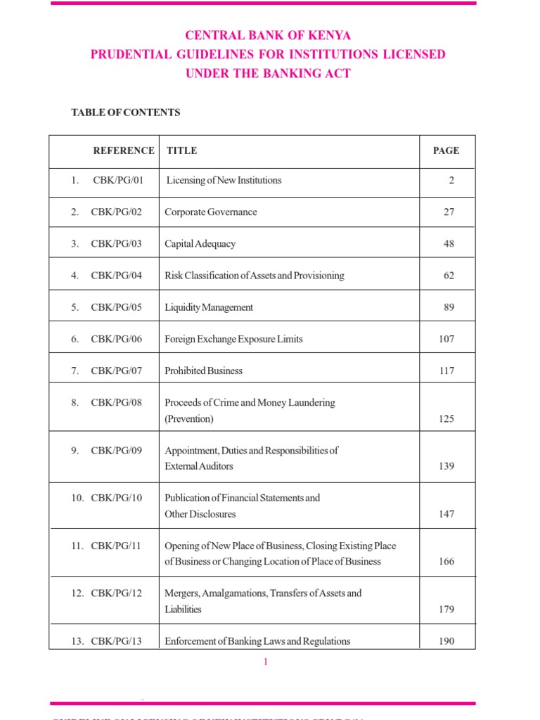 Prudential Guidelines March '06 | PDF