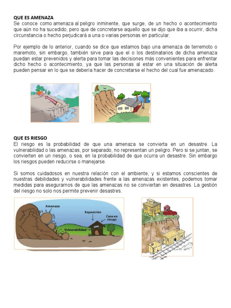 22 Amenaza Riesgo Vulnerabilidad | PDF | Riesgo