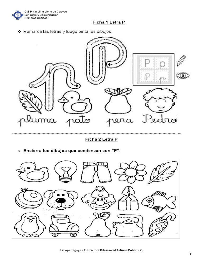 Actividades para la Letra P en Preescolar | PDF | Ajedrez