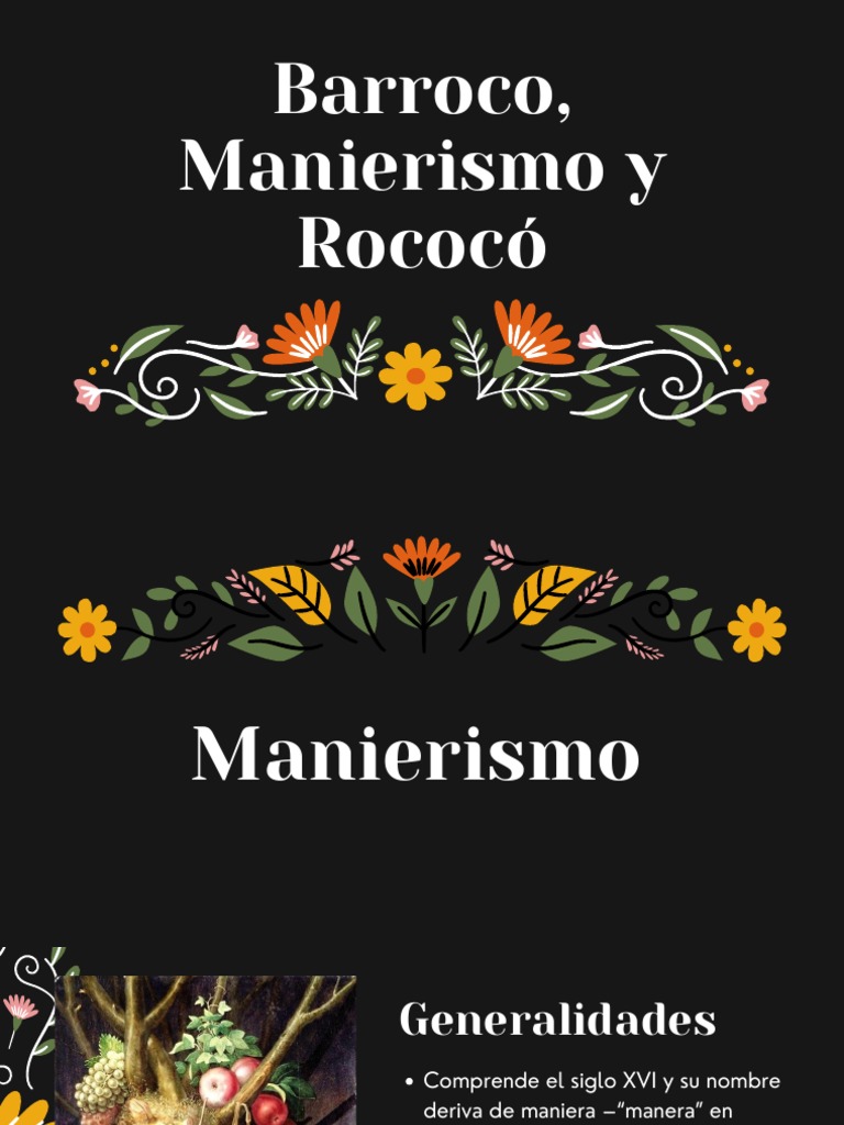 Barroco, Manierismo y Rococó | PDF | Barroco | Pinturas