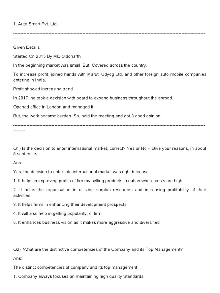 AUTO SMART | PDF | Economies | Business