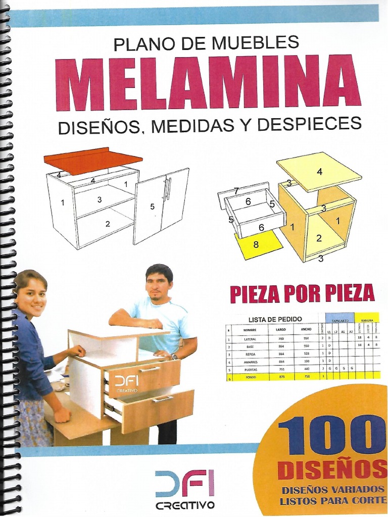 Planos de muebles de melamina | PDF