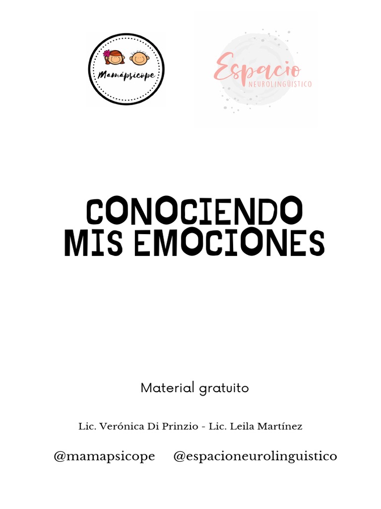 Conociendo Mis Emociones Pdf