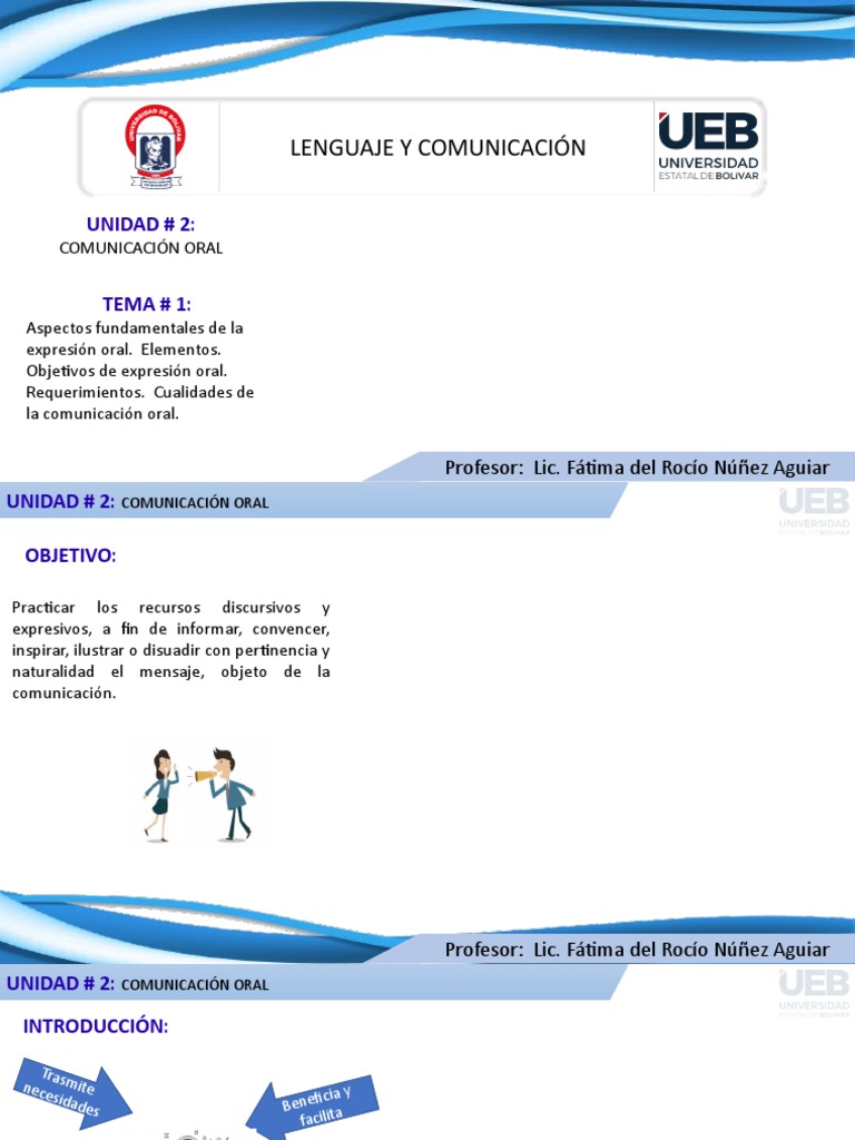 Unidad 2. Semana 4 | PDF | Comunicación | Habla