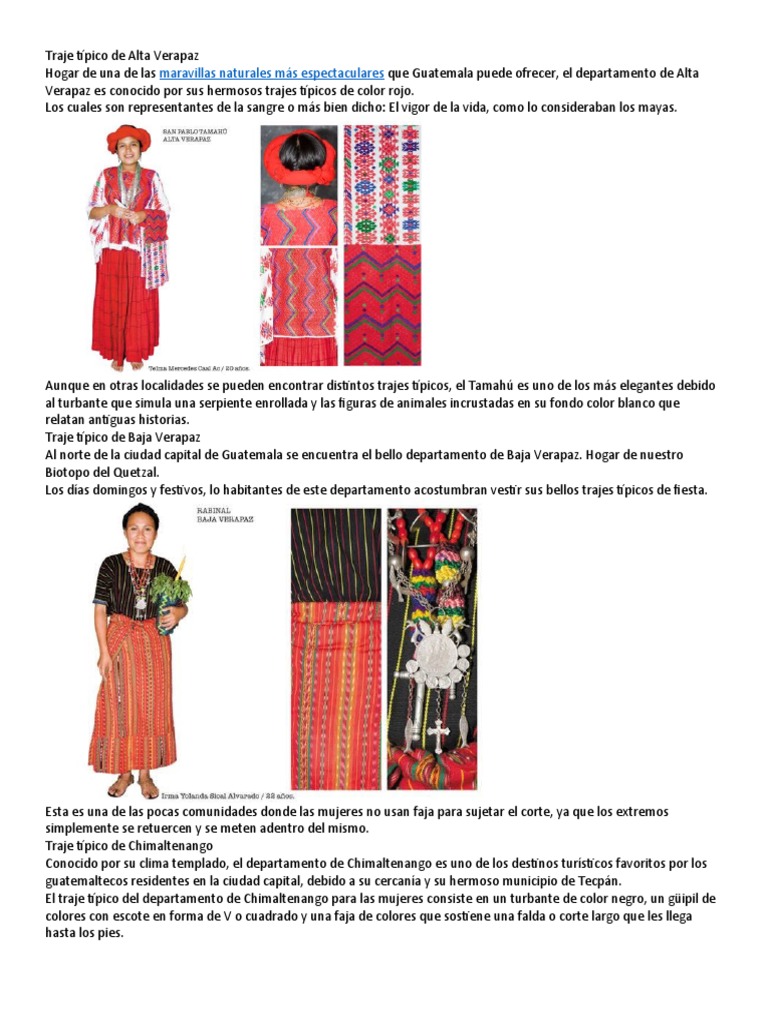Traje Típico de Alta Verapaz | PDF | Guatemala | Camisa
