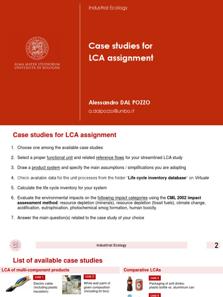 LCA Case Studies in Packaging Analysis | PDF | Life Cycle Assessment ...