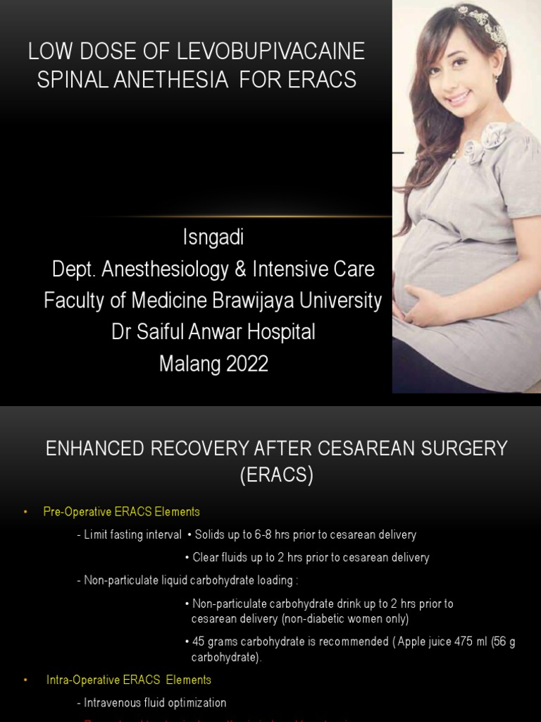Dr. Isngadi, Mkes, SpAn, KAO - Intrathecal Low Dose Levobupivacaine For ...