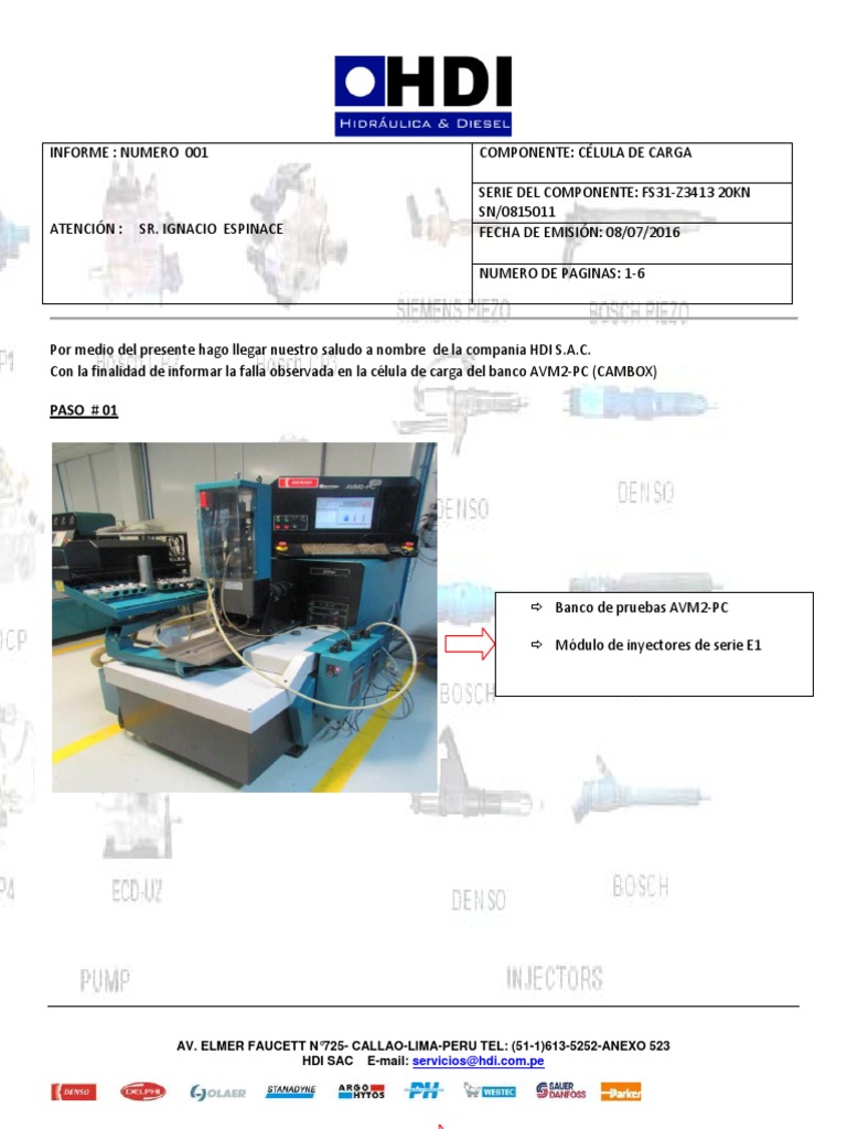 Celda de Carga Del Avm2-Pc | PDF | Ingenieria Eléctrica | Electricidad