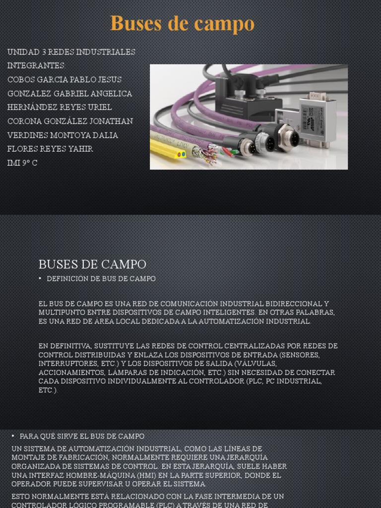 Buses de Campo | PDF | Red de computadoras | Controlador lógico programable