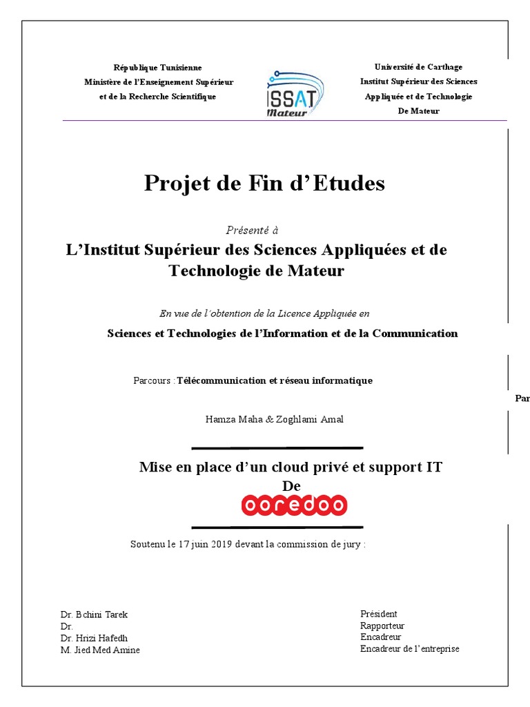 Rapport PFE Cloud | PDF | Cloud computing | OpenStack