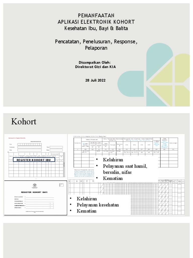 Pengenalan E-Kohort-KIA 4 AGUSTUS | PDF