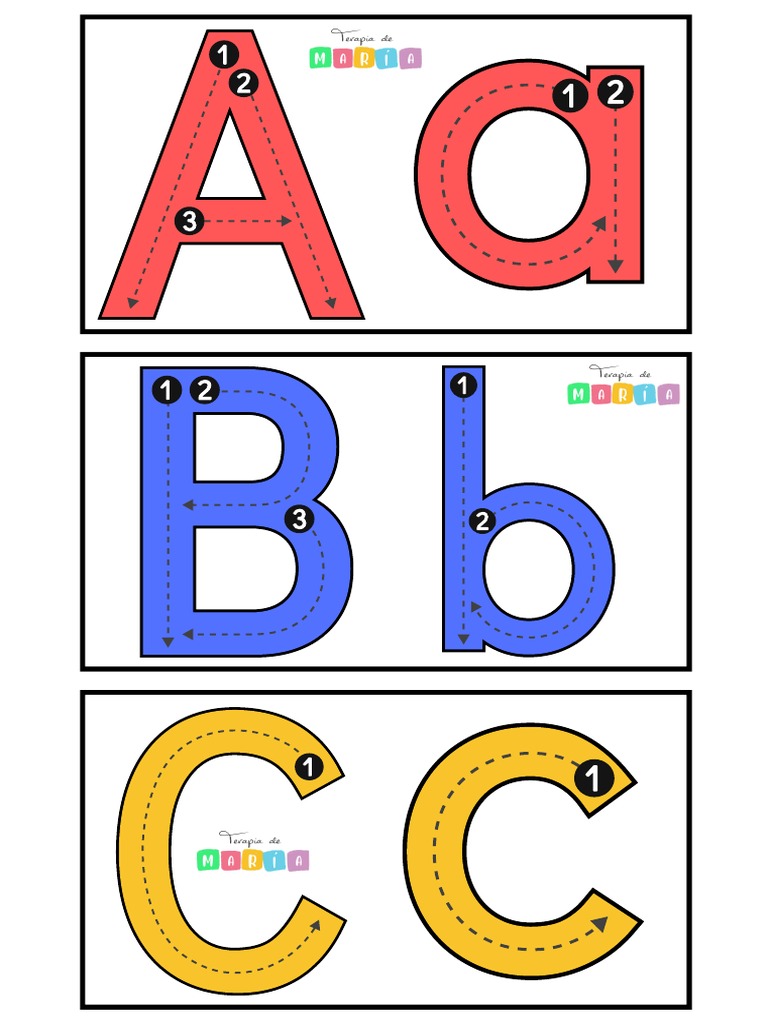 Trazo Mayúscula y Minúscula | PDF