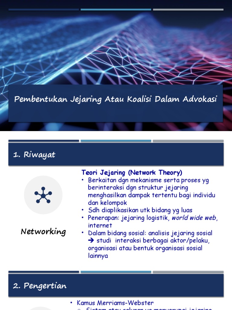 Pembentukan Jejaring Atau Koalisi Dalam Advokasi | PDF