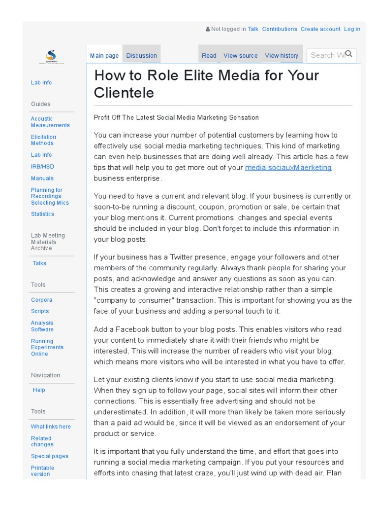 Sortprofit Business Com Wiki How To Role Elite Media For Your Clientele ...