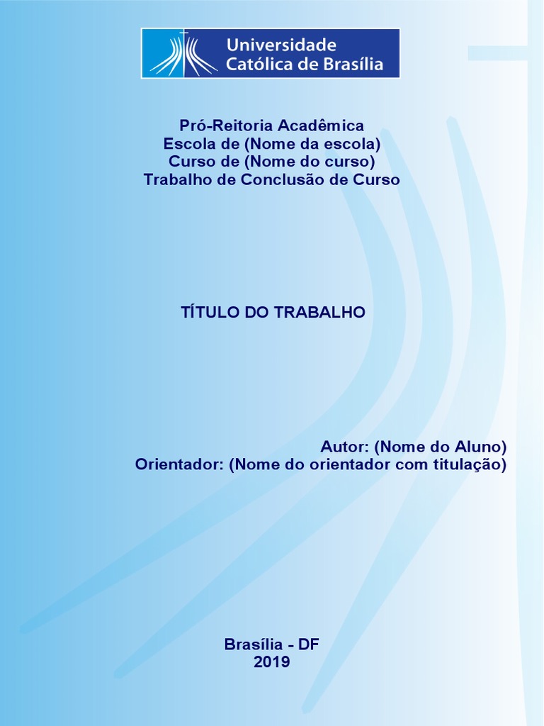 Modelo de Capa Abnt | PDF